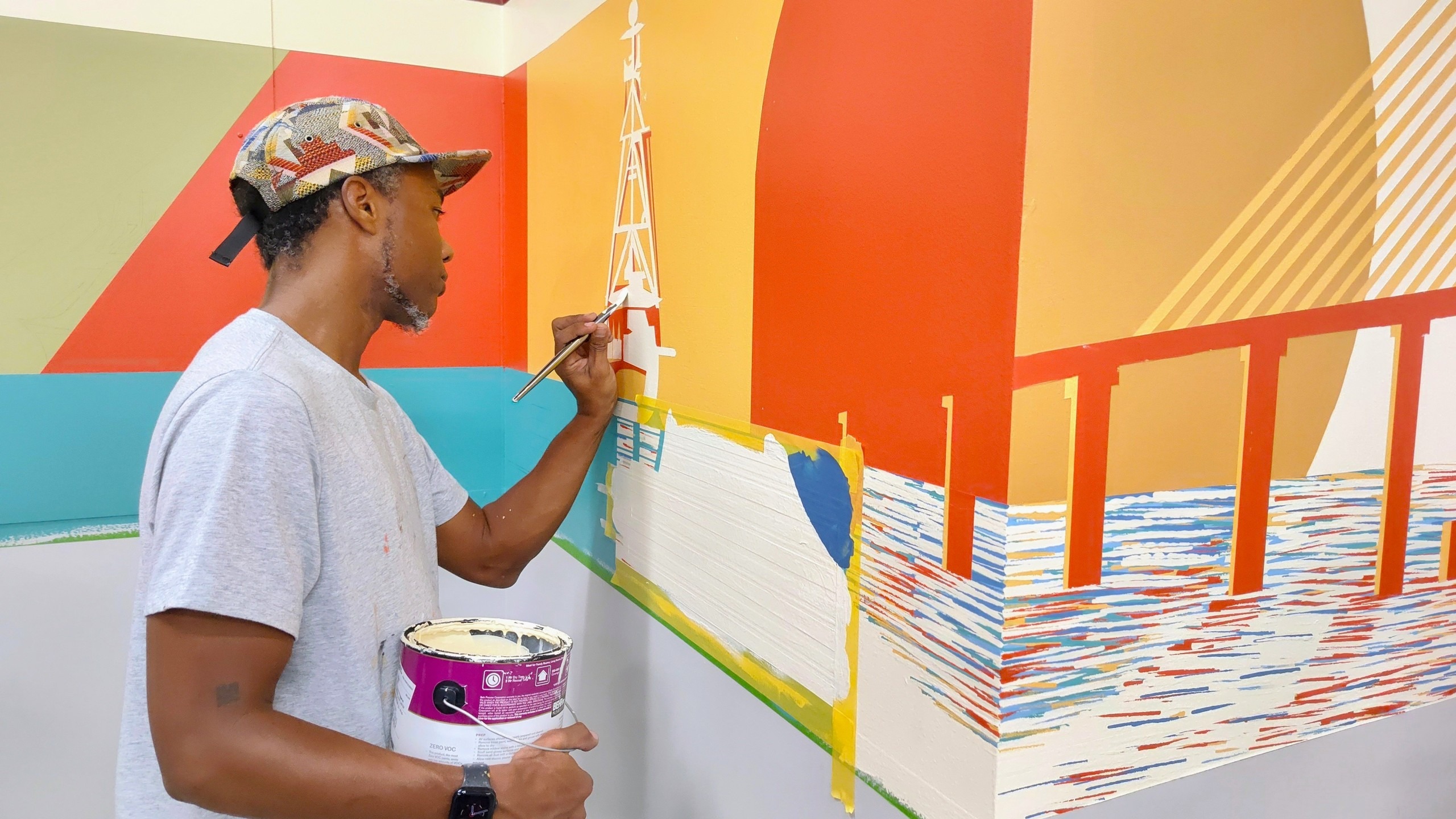 Jason Harvin Brightens Up Pinellas County Tax Collector's St. Pete Office With Public Art ...