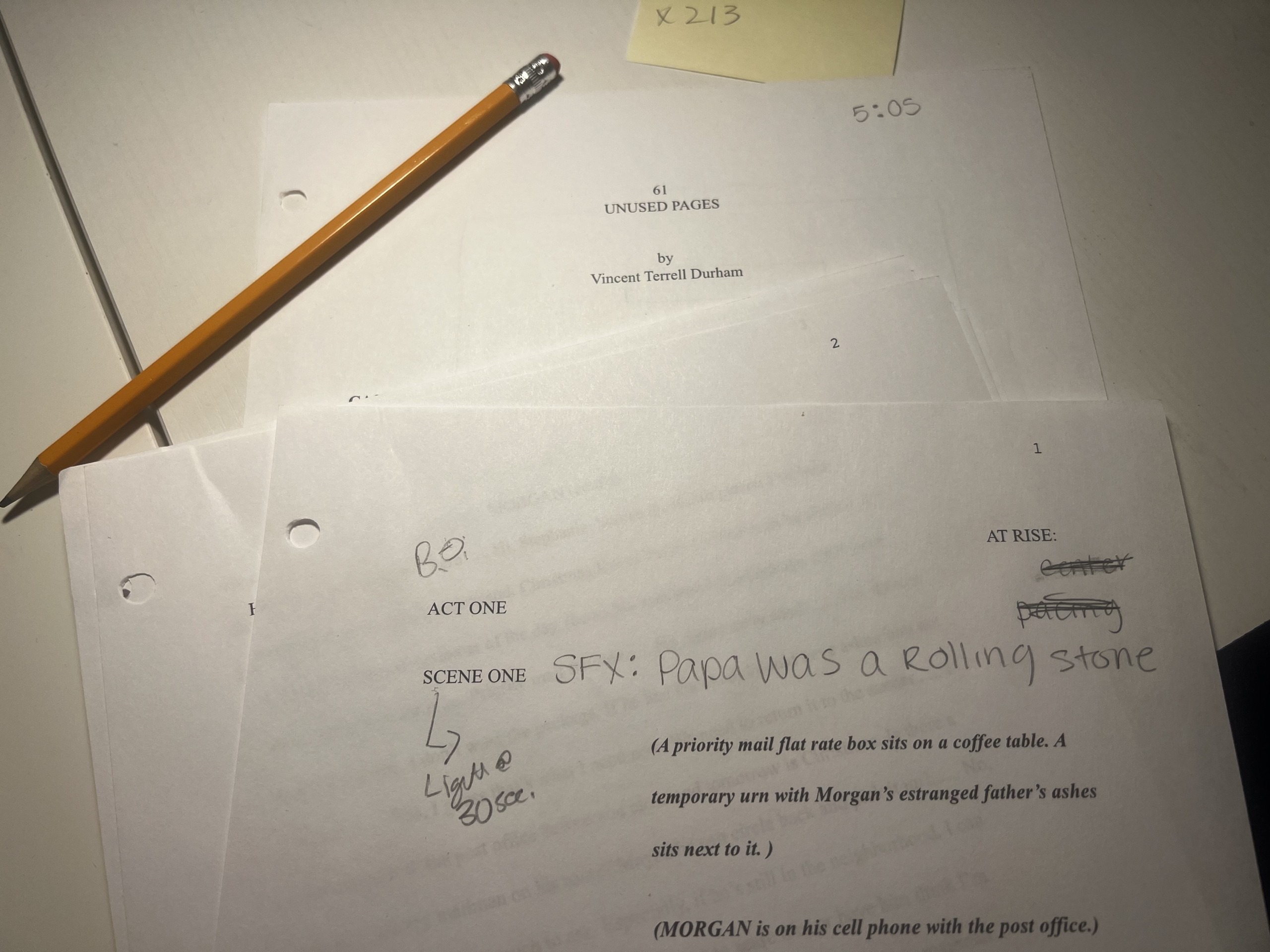 Directors Note: 61 Unused Pages - Creative Pinellas