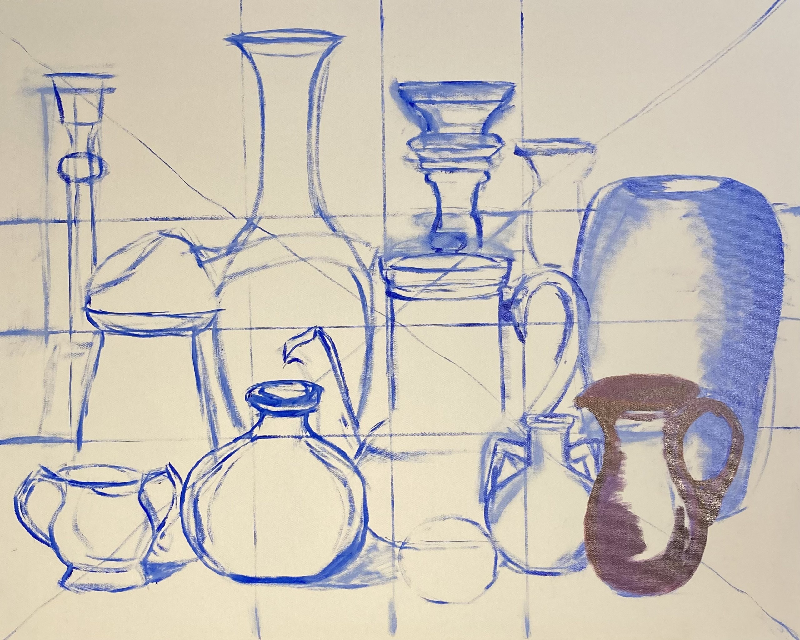 The Third Triptych Painting in Progress - Creative Pinellas