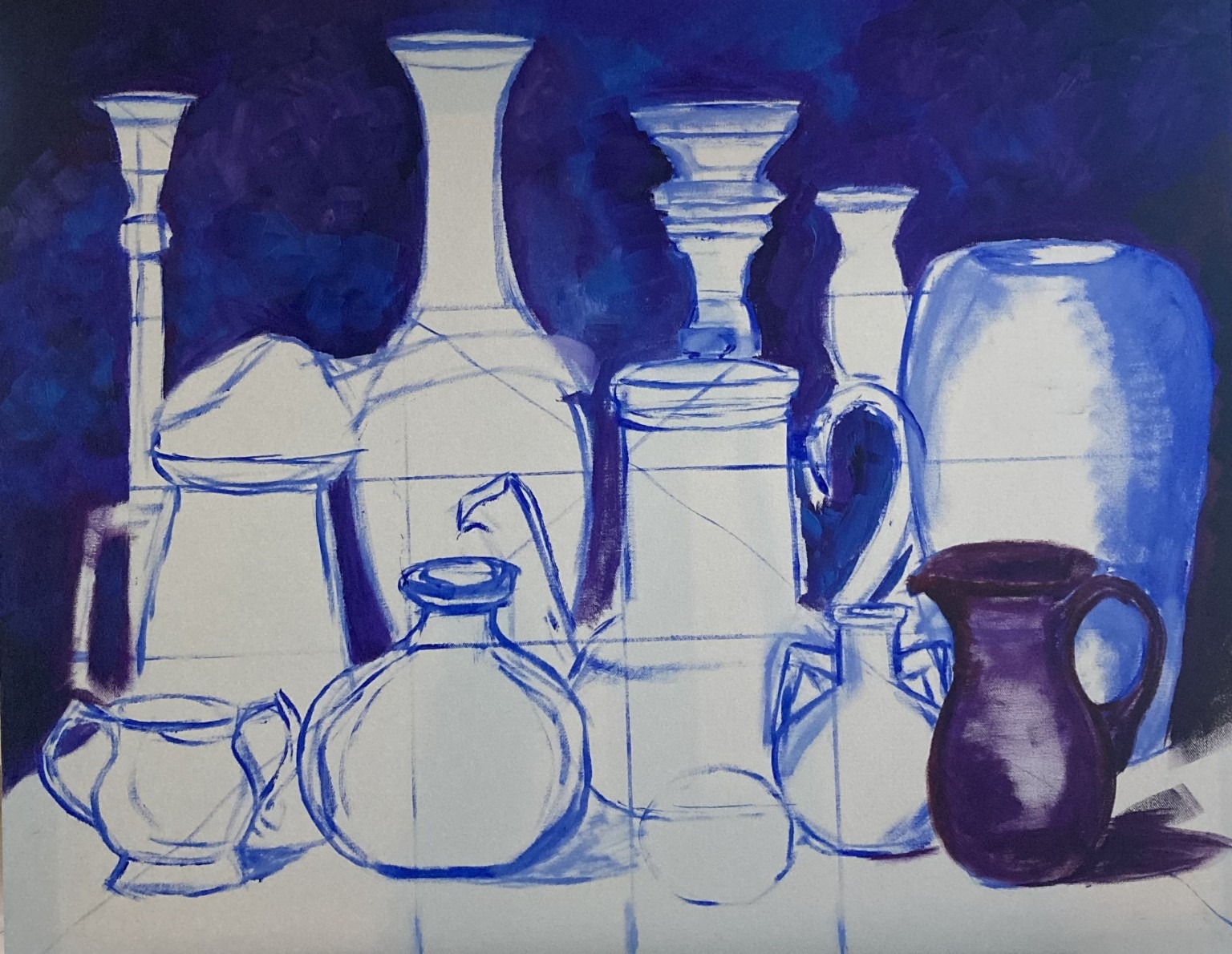 The Third Triptych Painting in Progress - Creative Pinellas